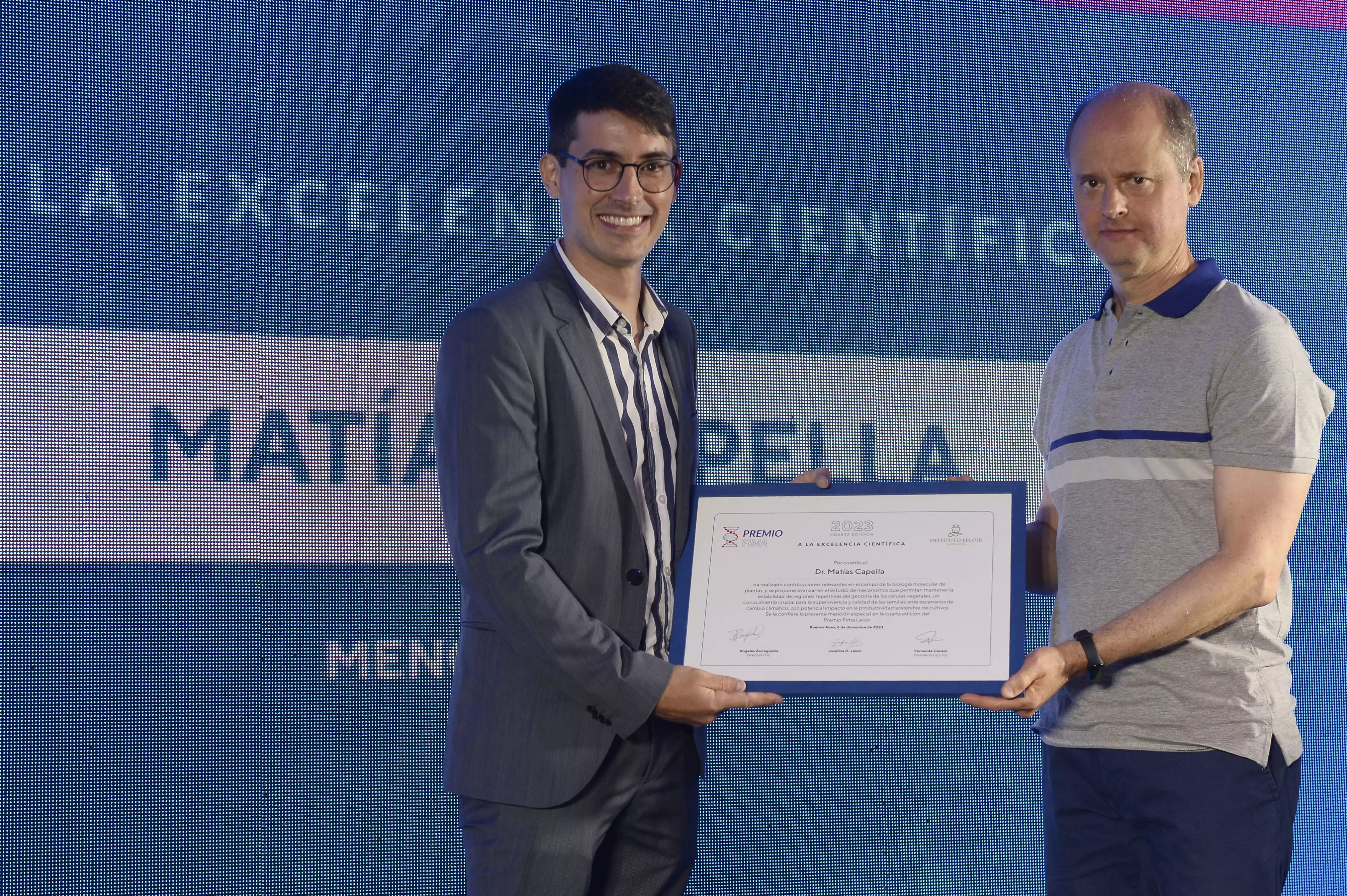 “Es un honor y una gran emoción sentirse valorado por una institución ...